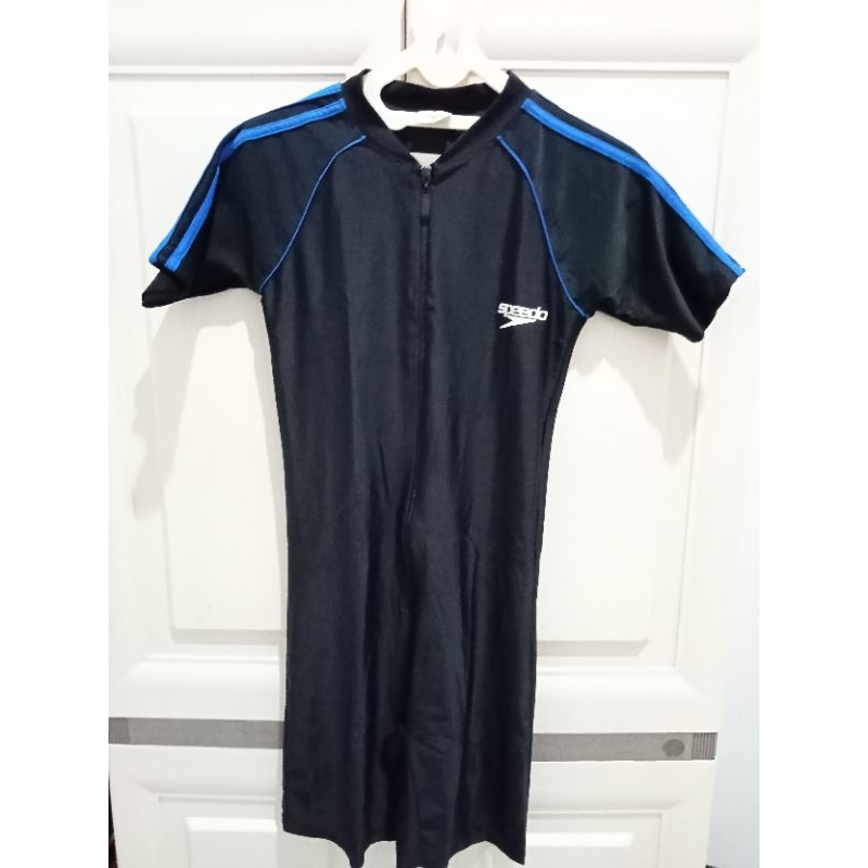 Jual Speedo Swimsuit Black Stripe Blue (Unisex) | Shopee Indonesia