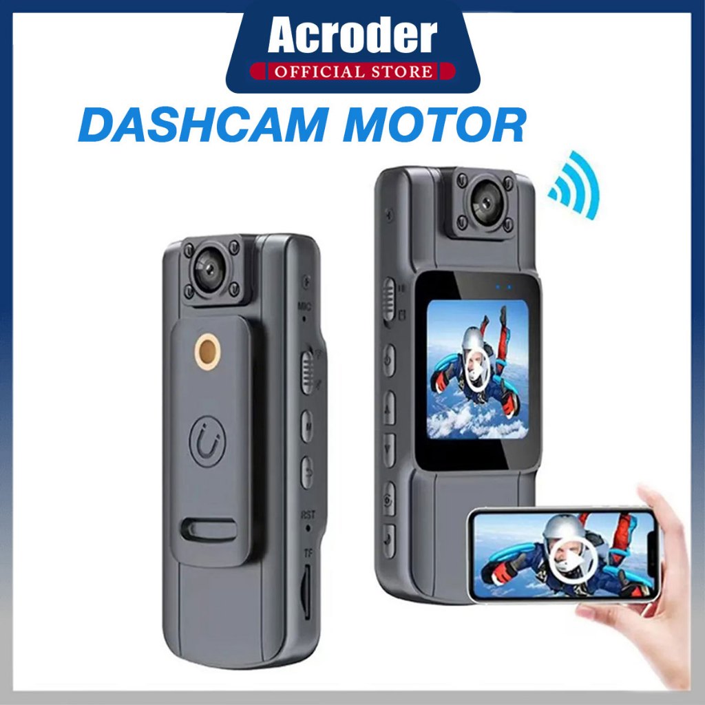 Jual Acroder Dashcam Motor WiFi HD1080P Night Vision 2.0'' LCD Layar ...