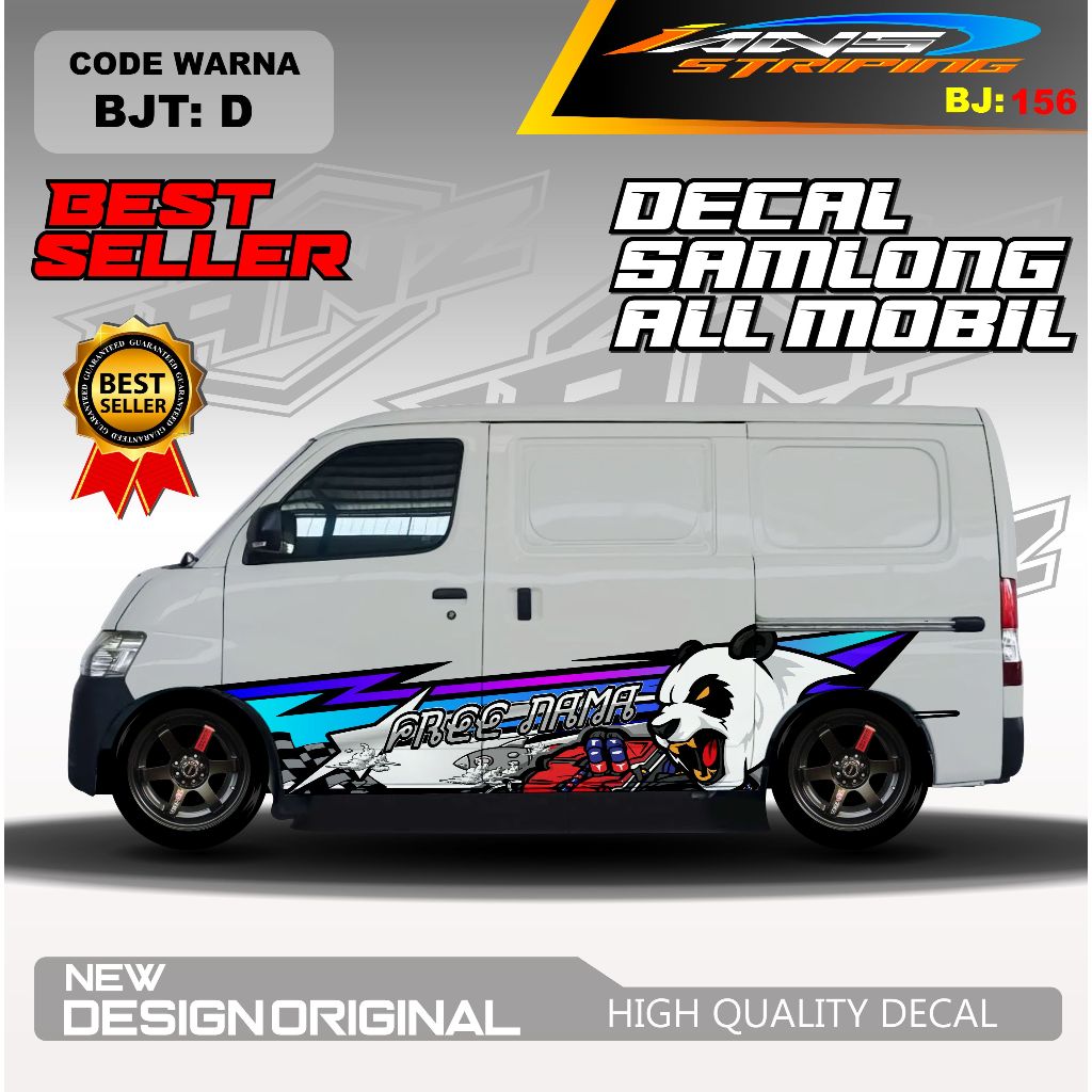 Jual BJT156-LIVERY MNIBUS THAILOOK SAMLONG GRATIS CUSTOM TULISAN-STIKER ...