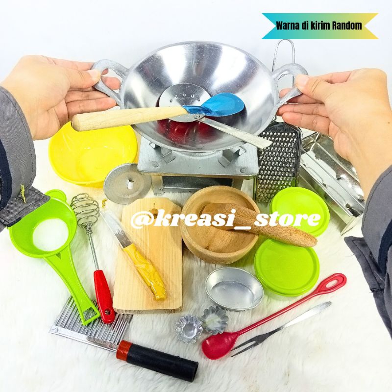 Jual Alat Masak Mini Anak Kompor Spirtus Paket Lengkap (Paket Spirtus ...