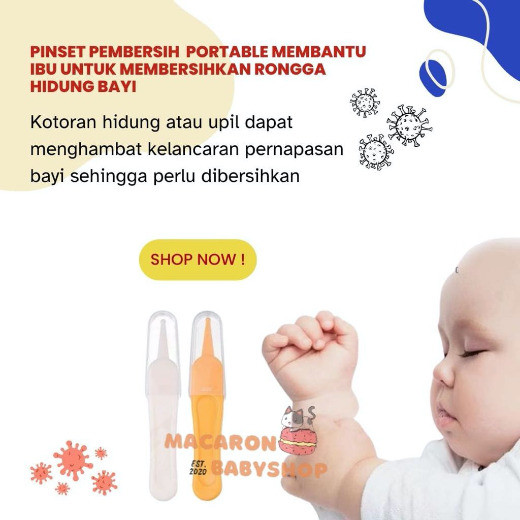 Jual Pembersih hidung bayi jepitan upil baby/ baby nose picker nasal ...