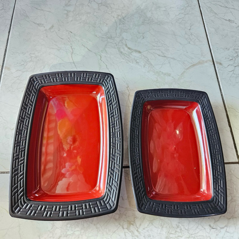 Jual PIRING RAMEN MARKISA L 448 Piring ramen bentuk segi ceper wadah ...