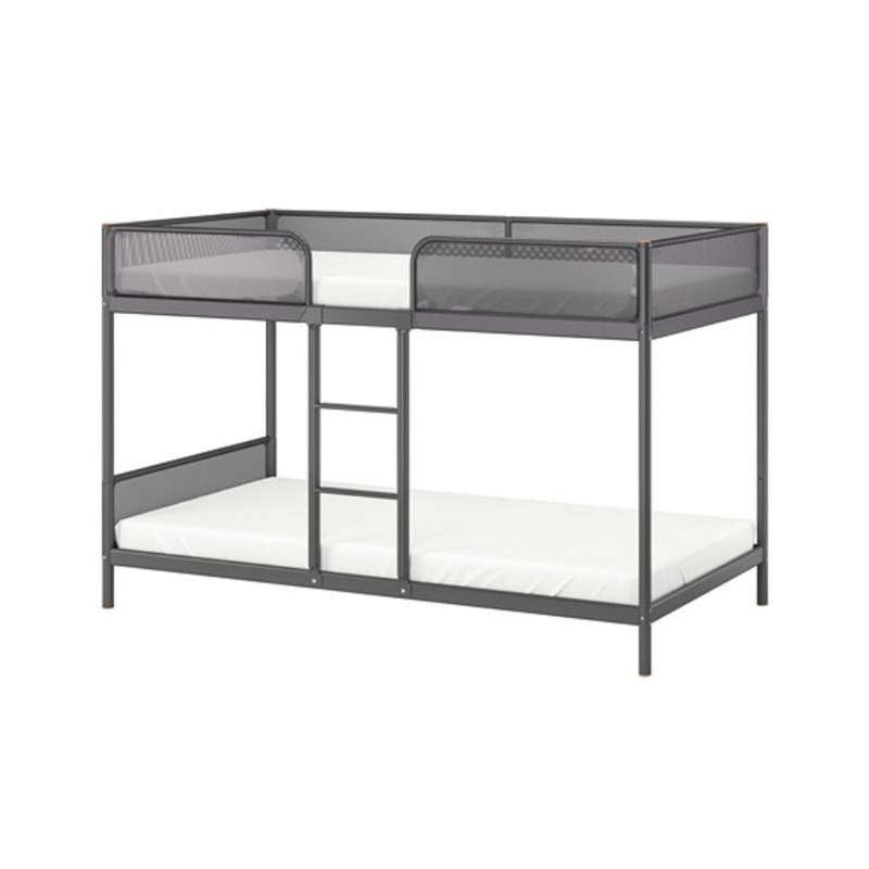 Jual Tuffing Rangka Tempat Tidur Tingkat Abu Abu Tua 90x200 Kerangka