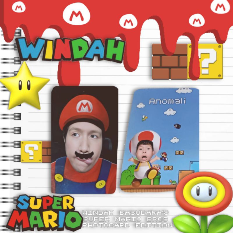 Jual Photo Card Windah Basudara Mario Bros | Shopee Indonesia