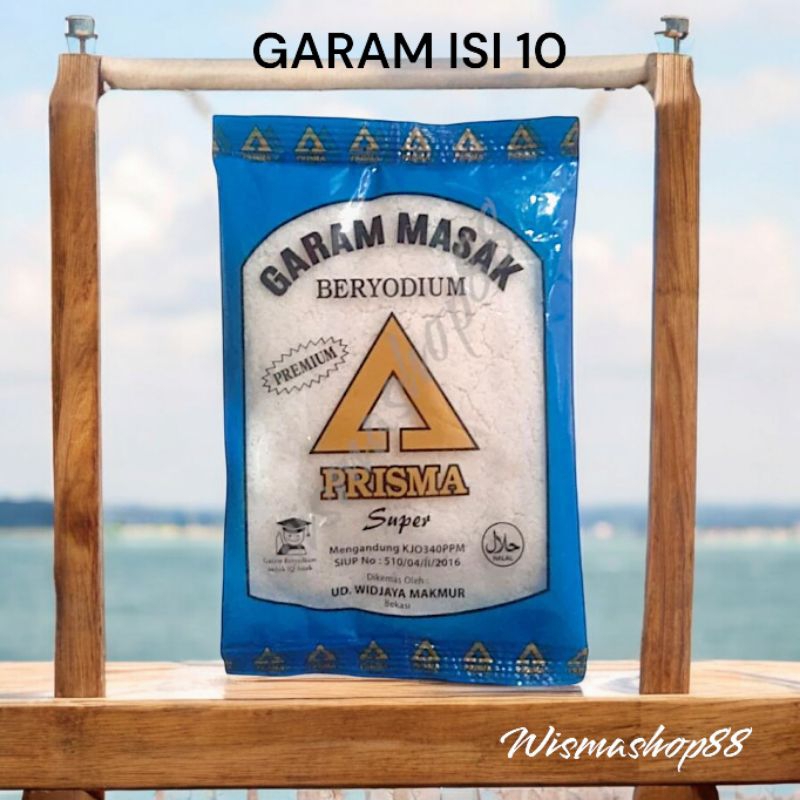 Jual GARAM BERYODIUM ISI 10 PCS PRISMA SUPER / BUMBU DAPUR / GARAM ...