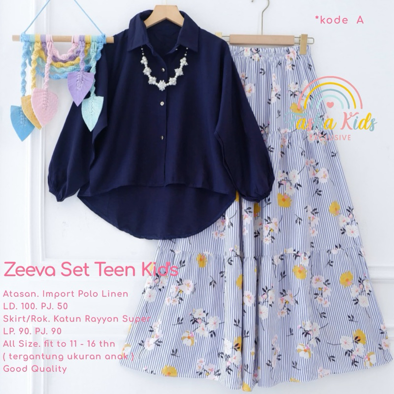Jual NEW || ZEEVA SET ROK KIDS // GEMPITA SET ROK KIDS by FASHA ...