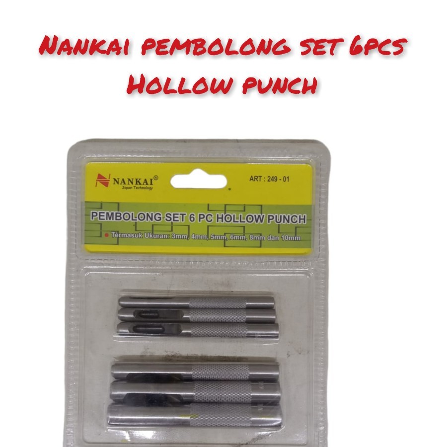 Jual NANKAI HOLLOW PUNCH PEMBOLONG SET 6PCS / PLONG SET | Shopee Indonesia