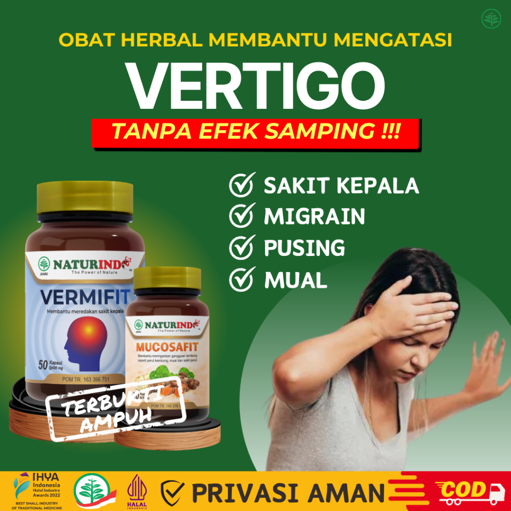 Jual Vermifit Obat Sakit Kepala Vertigo Migrain Herbal Sakit Kepala ...