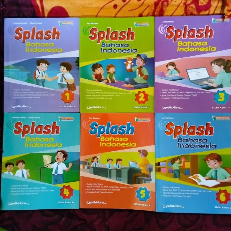 Jual ORIGINAL BUKU SPLASH BAHASA INDONESIA KELAS 1 2 3 4 5 6 SD/MI KURIKULUM MERDEKA | Shopee ...