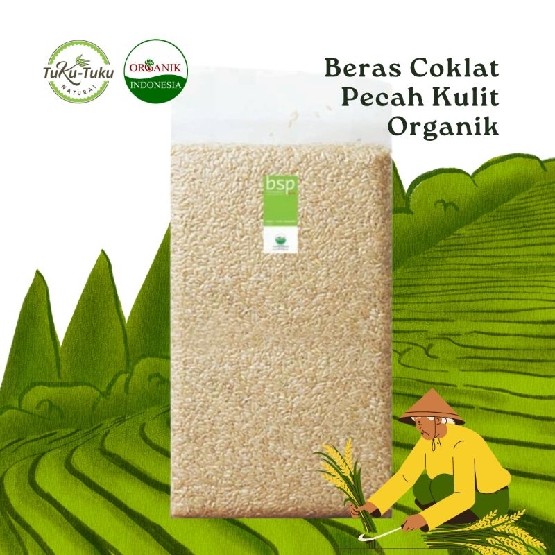 Jual BERAS PECAH KULIT BROWN ORGANIK 2KG | Shopee Indonesia