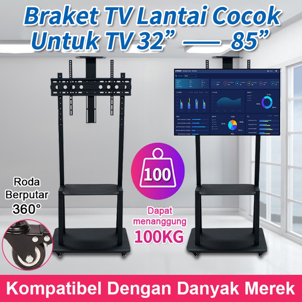 Jual DL BRACKET TV STANDING UNTUK TV 32"-65" up to 75" inch /Bracket ...