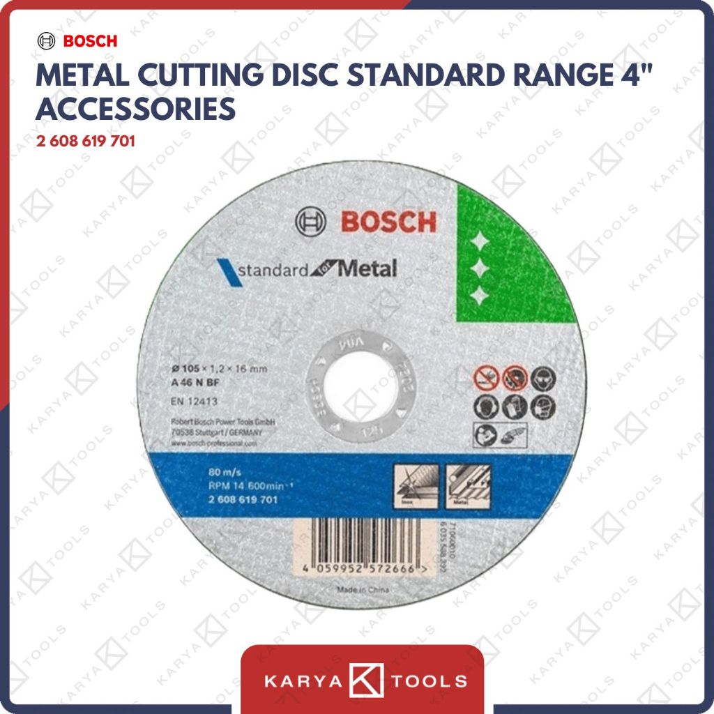 Jual Bosch Mata Gerinda / Batu Potong Besi / Cutting Disc 4" (701) | Shopee Indonesia