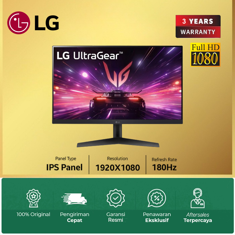 Jual Monitor LED LG UltraGear™ 27GS60F-B Gaming - Full HD 180Hz 24 ...