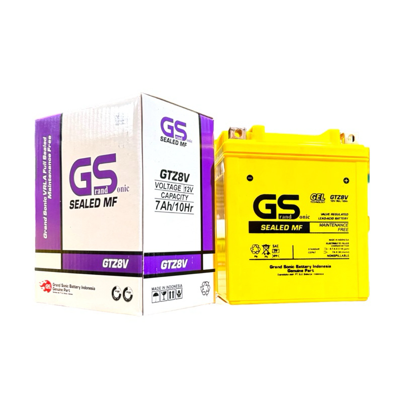 Jual Aki kering GTZ8V R25 XMAX CBR 250 KLX 150 Vespa Spint150 GS Sonic | Shopee Indonesia