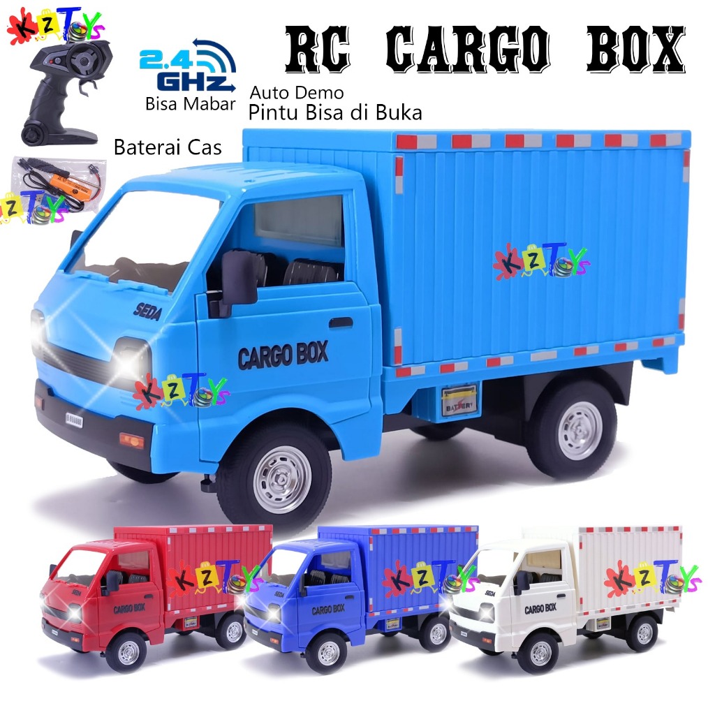 Jual MAINAN RC CARGO TRUCK BOX SEDA RC CARRY CARGO BOX 2,4 GHZ WARNA ...