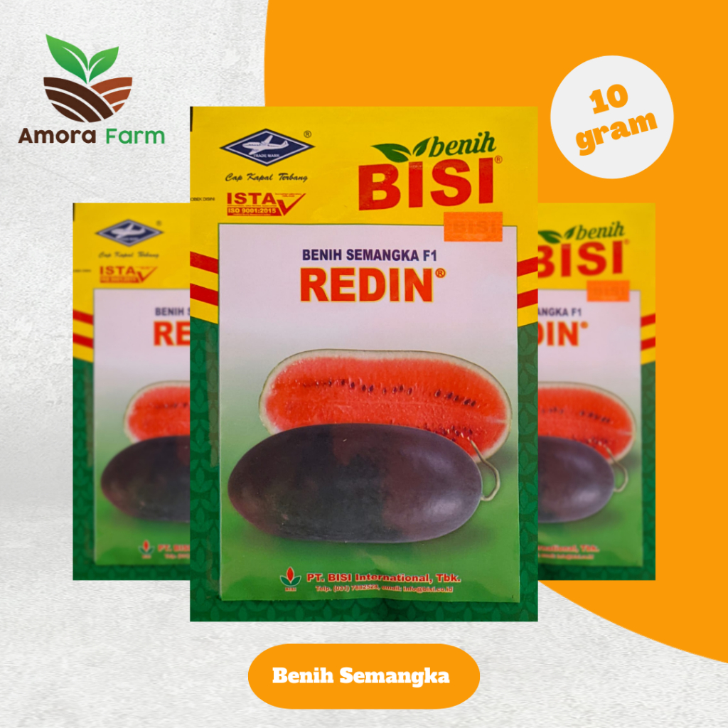 Jual Benih Semangka Hibrida F1 REDIN Cap Kapal Terbang Kemasan 10gram ...