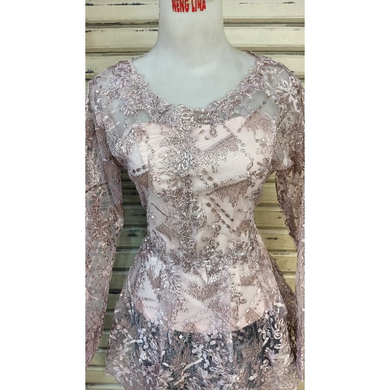 Jual Kebaya Modern Wisuda Rosegold 234 | Shopee Indonesia