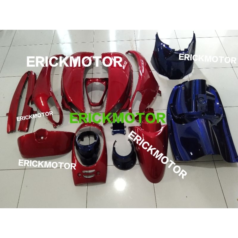Jual full body Scoopy fi K16 merah candy dan Moonlight blue fullset ...