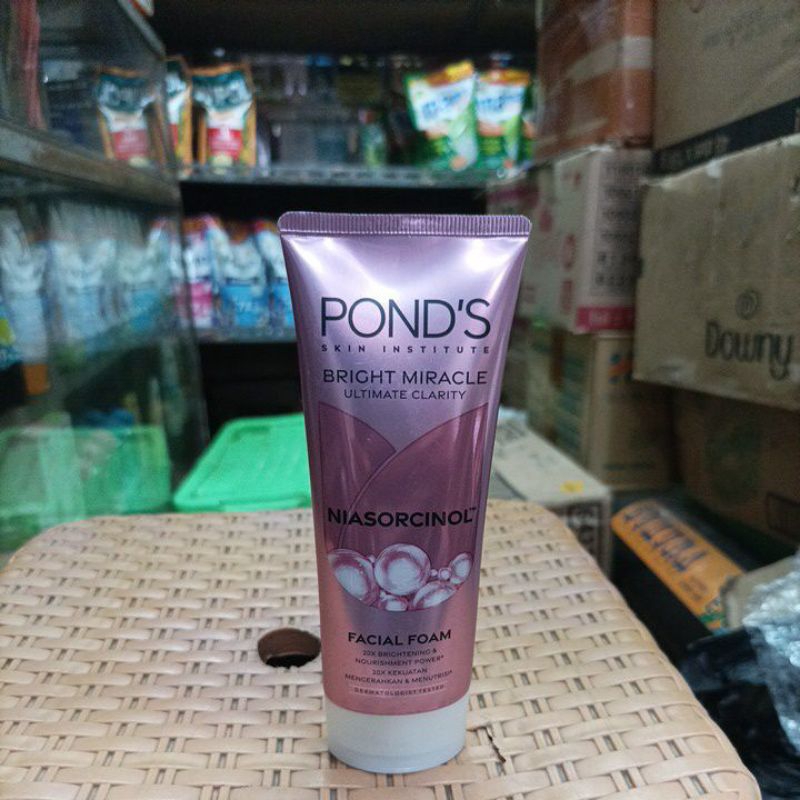 Jual ponds bright miracle kemasan baru pink facial foam 100g | Shopee ...