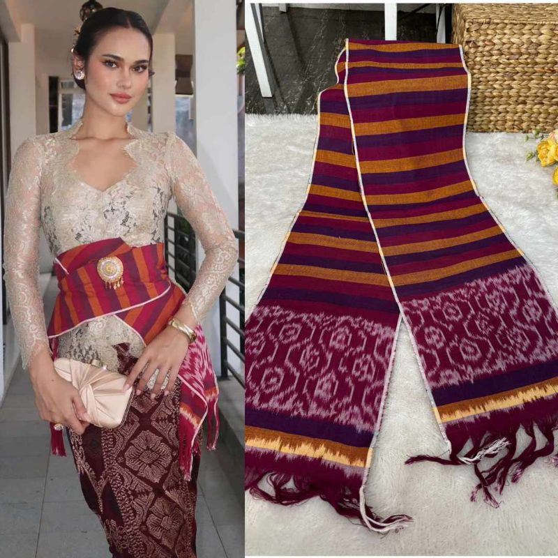 Jual Selendang Tenun Plendoan Terbaru | Selendang Bali | Selendang ...