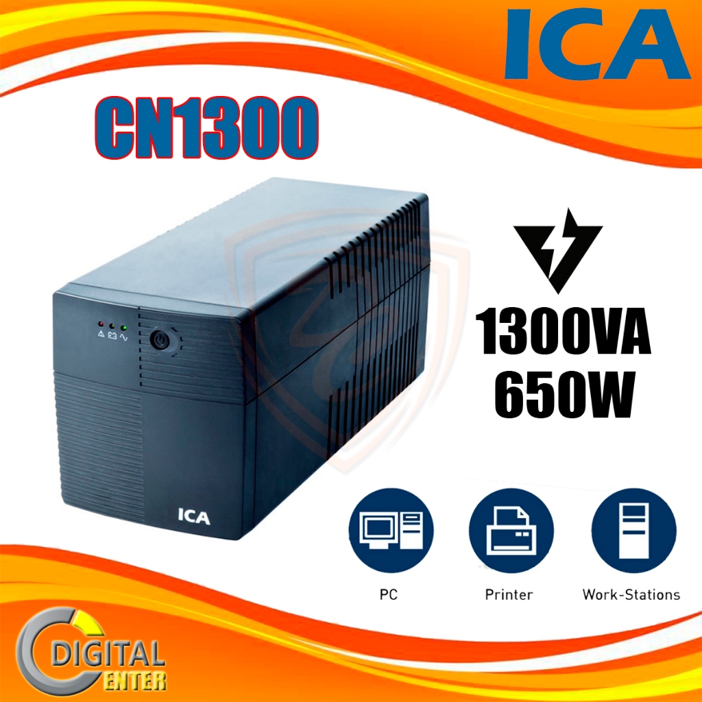 Jual UPS ICA CN1300 Capacity 1300 VA 650W Stabilizer AC | Shopee Indonesia