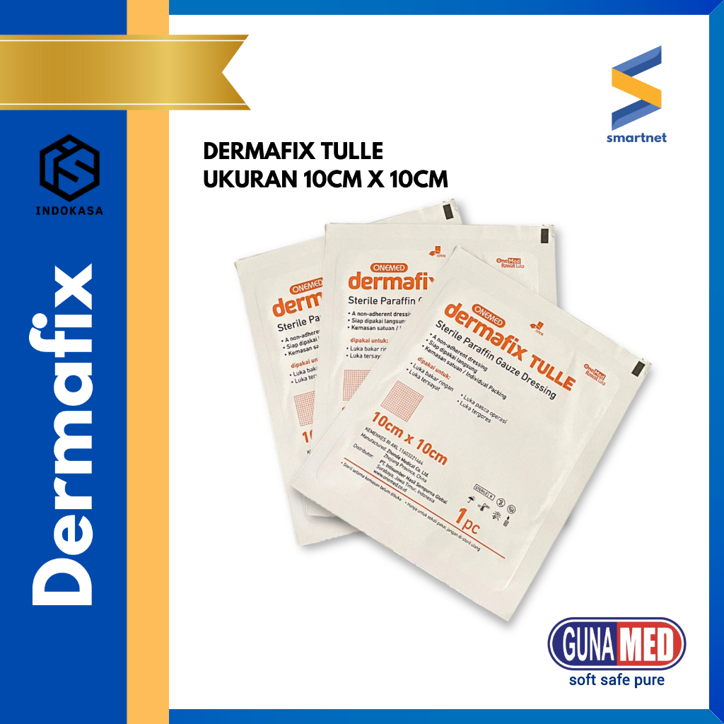 Jual DERMAFIX TULLE 10CM X 10CM / balutan luka / DERMAFIX TULLE ...