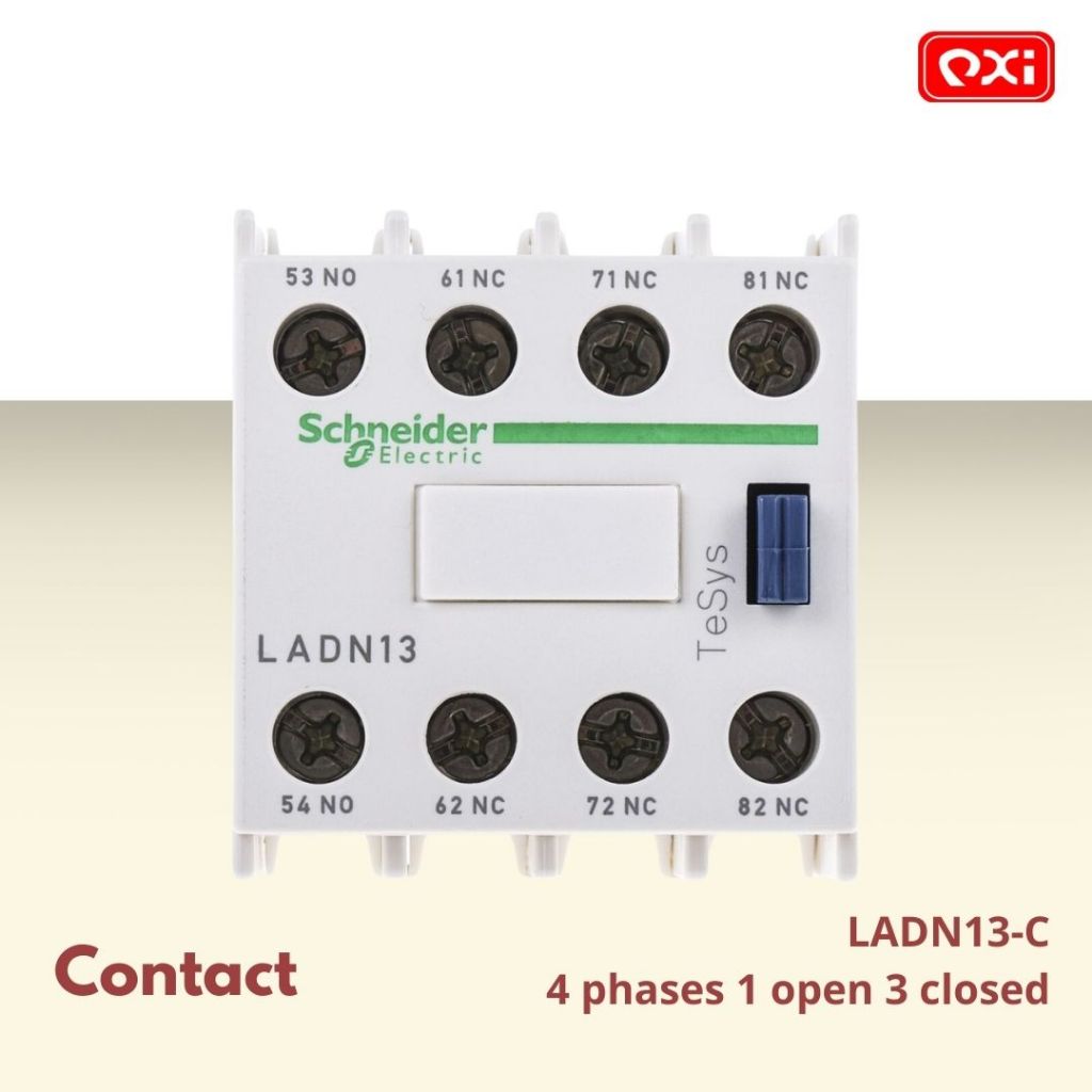 Jual Contactor Schneider LADN13-C 4 fase 1 terbuka dan 3 tertutup ...