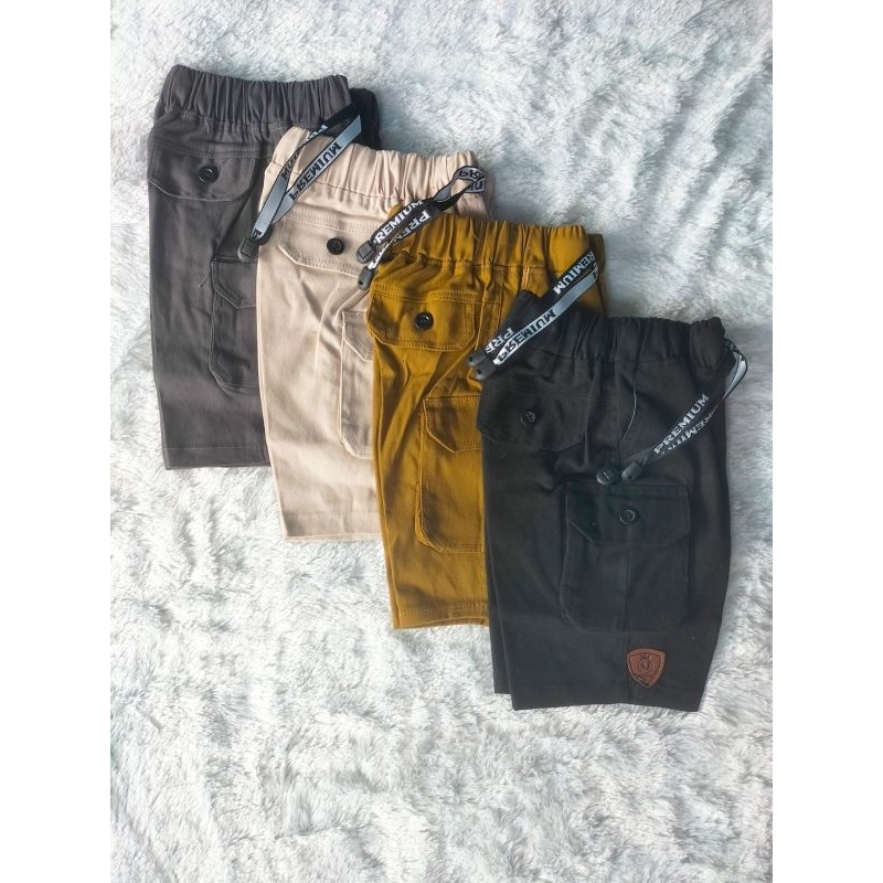Jual celana pendek cargo anak laki-laki 1-8 tahun cargo short pants ...