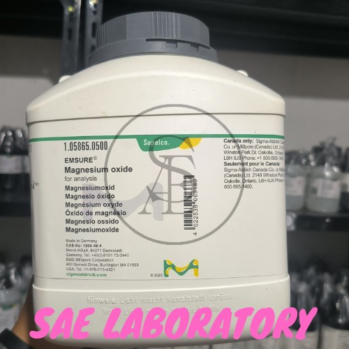 Jual MAGNESIUM OXIDE / MAGNESIUM OKSIDA PRO ANALIS ME RCK 105865 500gr ...