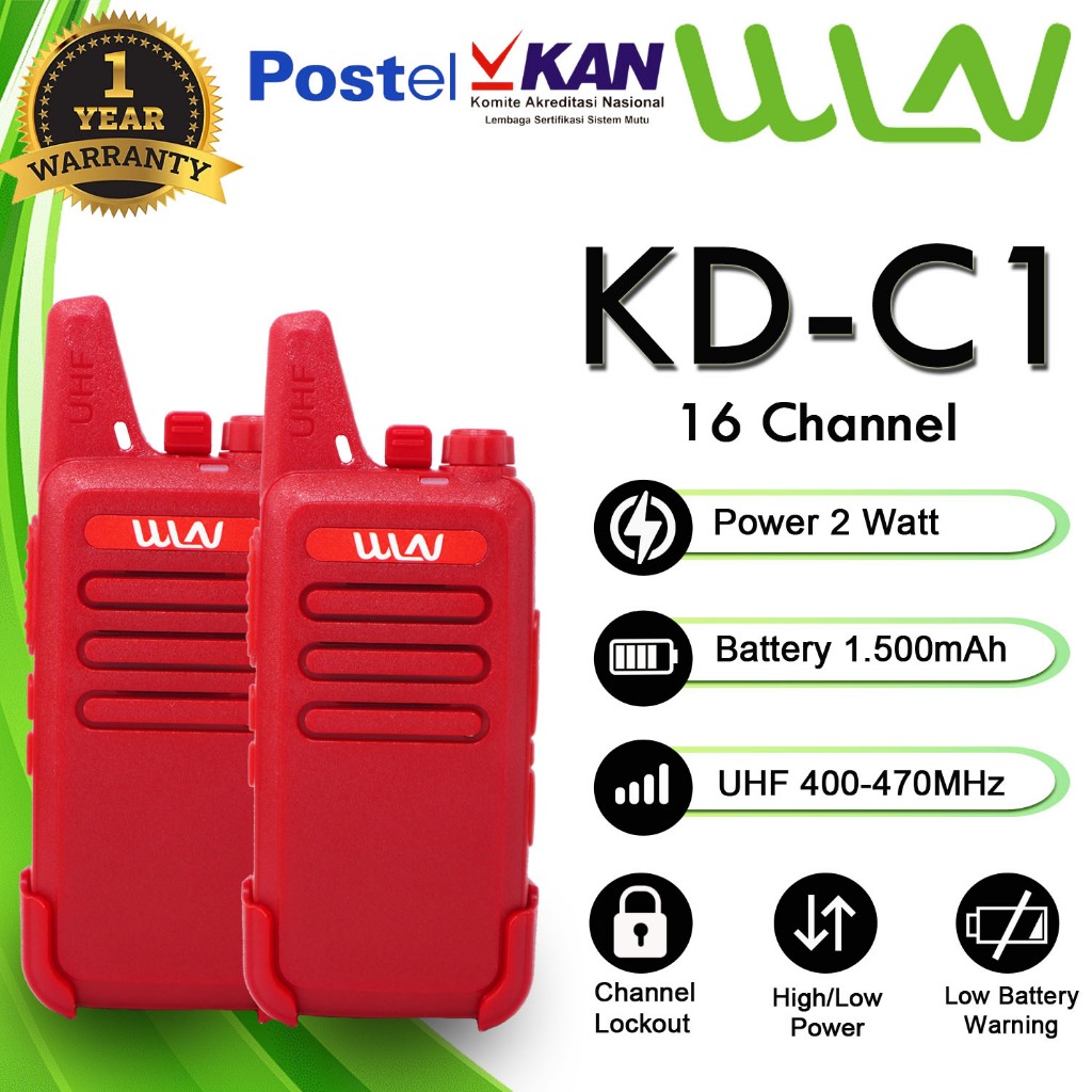 Jual HT WLN KD-C1 VARIAN HITAM,MERAH,PUTIH - ISI 2 PCS | Shopee Indonesia