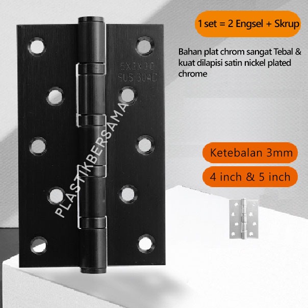 Jual Engsel 5 Inch / Engsel Lubang 5 - Lubang 4 Engsel Daun Pintu Besar ...