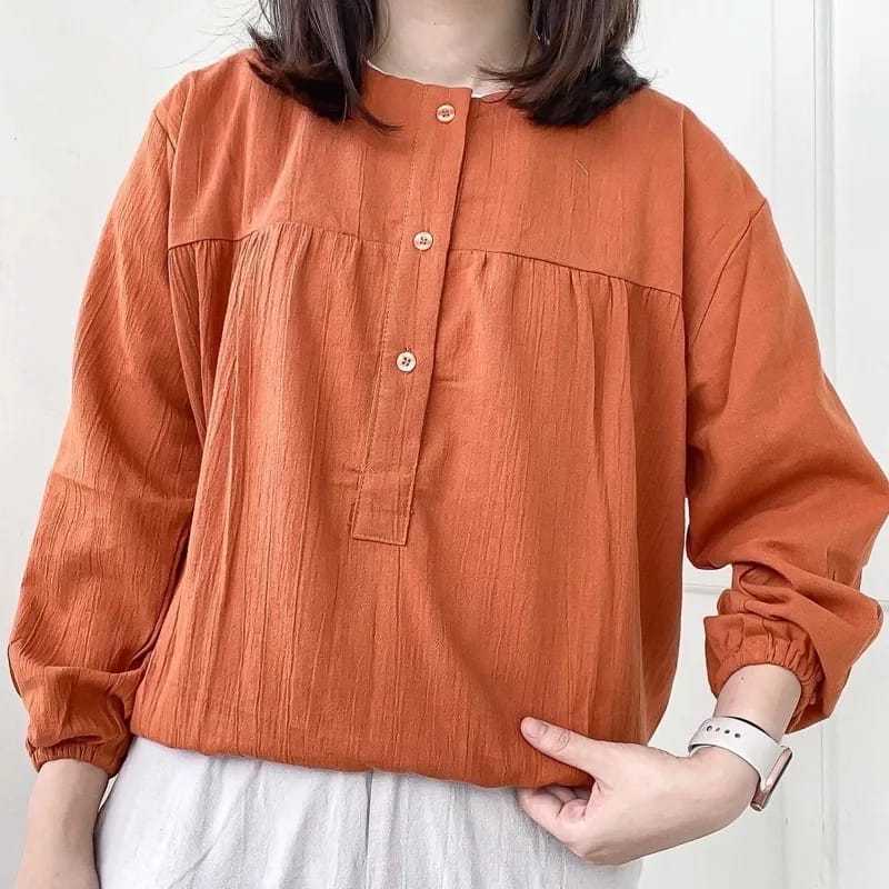 Jual Blouse atasan OVERSIZE baju casual wanita Jumbo Model Kekinian ...