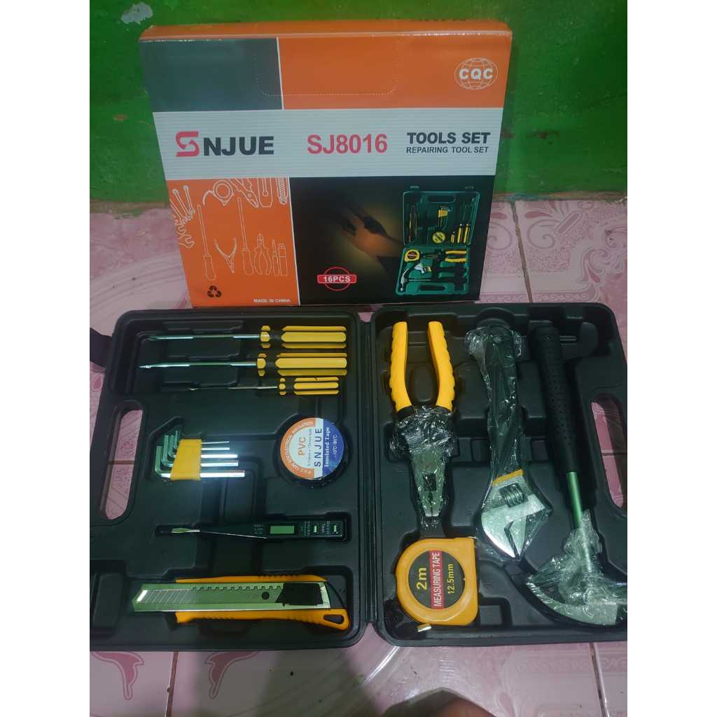 Jual TOOL KIT | PERKAKAS | SET ISI 16 PCS | Shopee Indonesia