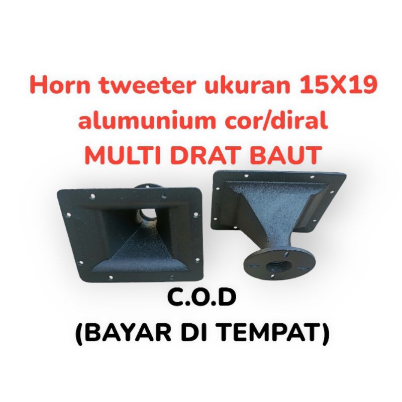Jual Horn tweeter ukuran 15X19 alumunium cor drat baut | Shopee Indonesia