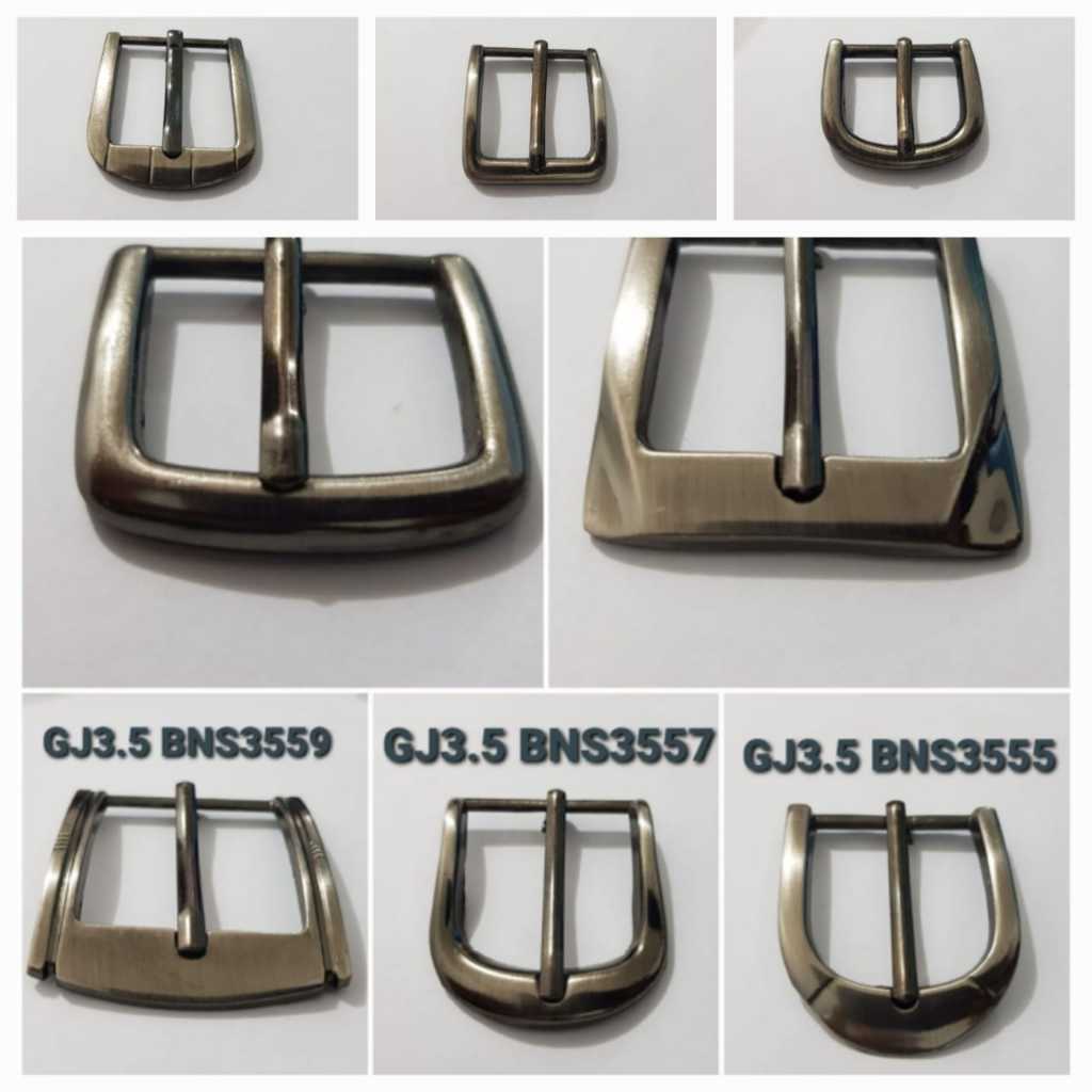 Jual Kepala Gesper Pria Wanita 3,5cm jenis jarum model satin (Harga ...
