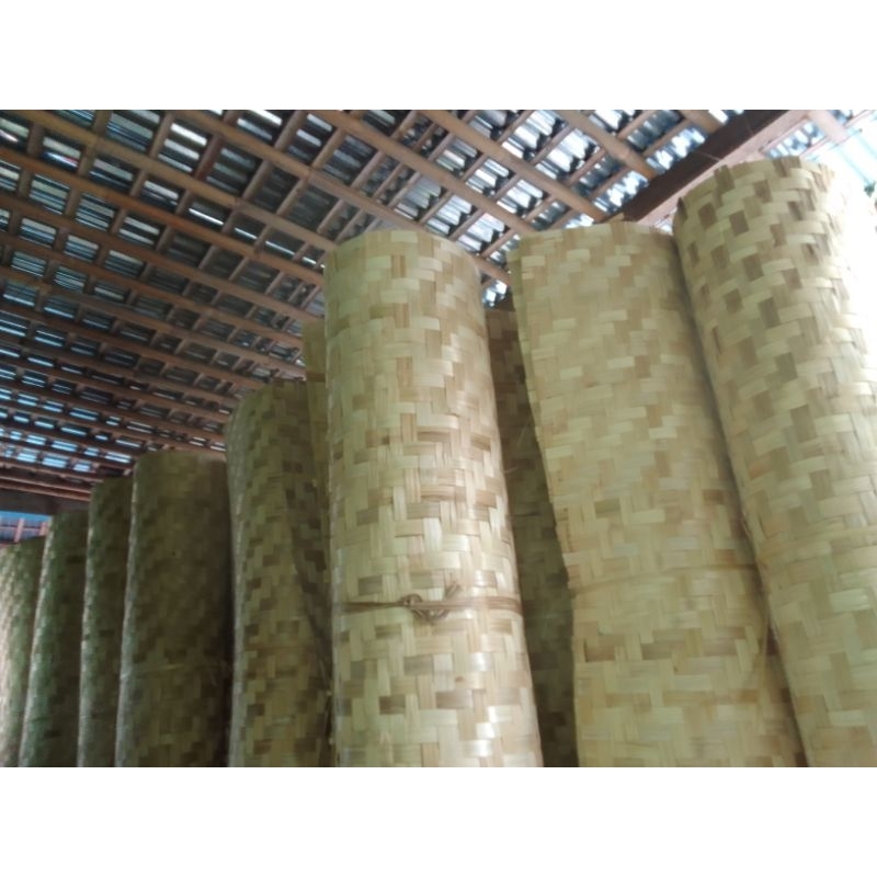 Jual anyaman bambu gedeg motif dan polos | Shopee Indonesia