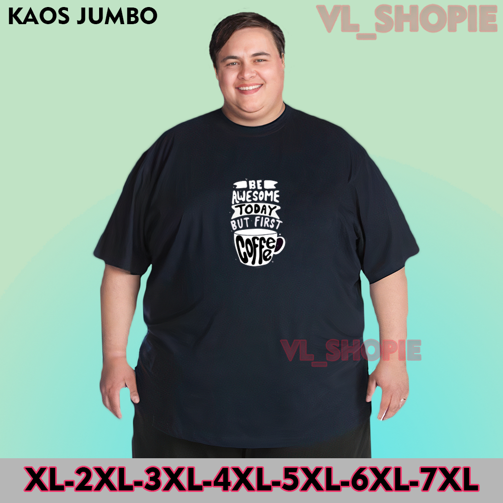 Jual KAOS PRIA BESAR BAJU COWO JUMBO BIGSIZE OVER SIZE XL-7XL | Shopee Indonesia