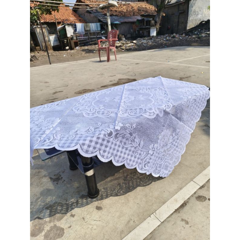 Jual TAPLAK MEJA TAMU SEGI EMPAT/MEJA TERAS/MEJA OSHIN/MEJA BETAWI/MEJA COFFE POLYESTER RENDA ...