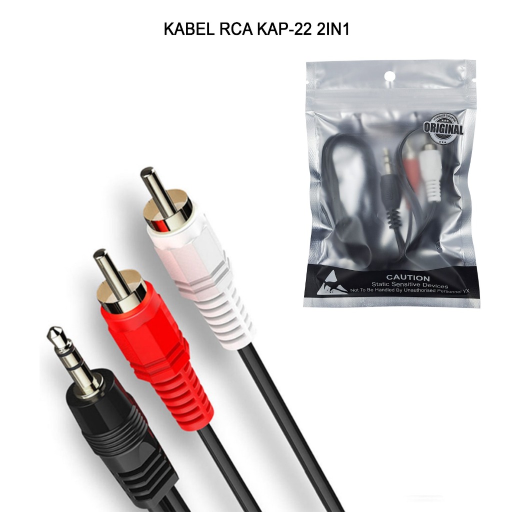 Jual KABEL AUDIO 2IN1 RCA KODE KAP-22 | Shopee Indonesia
