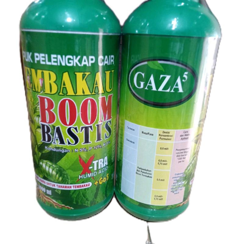 Jual GAZA BOOMBASTIS TEMBAKAU - Nutrisi Spesialis untuk Tanaman Daun ...