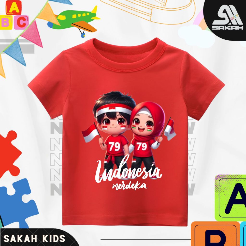 Jual Kaos Anak Custom Nama Combed 30s Gambar DIRGAHAYU KEMERDEKA 9 Untuk Anak dan Hadiah Anak ...
