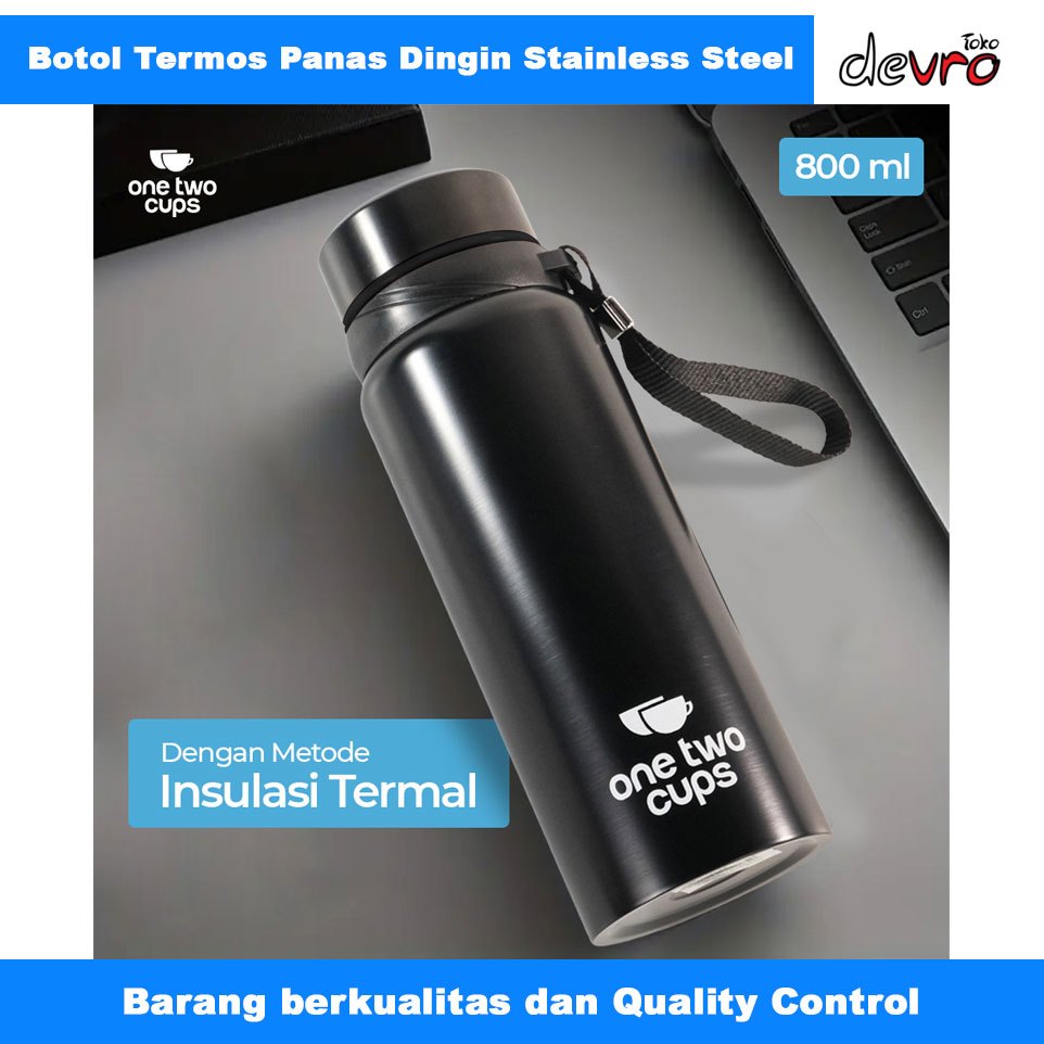 Jual Botol Minum Termos Air Panas Dingin Stainless Steel - One Two Cups HD-688 - KING 8722-E ...