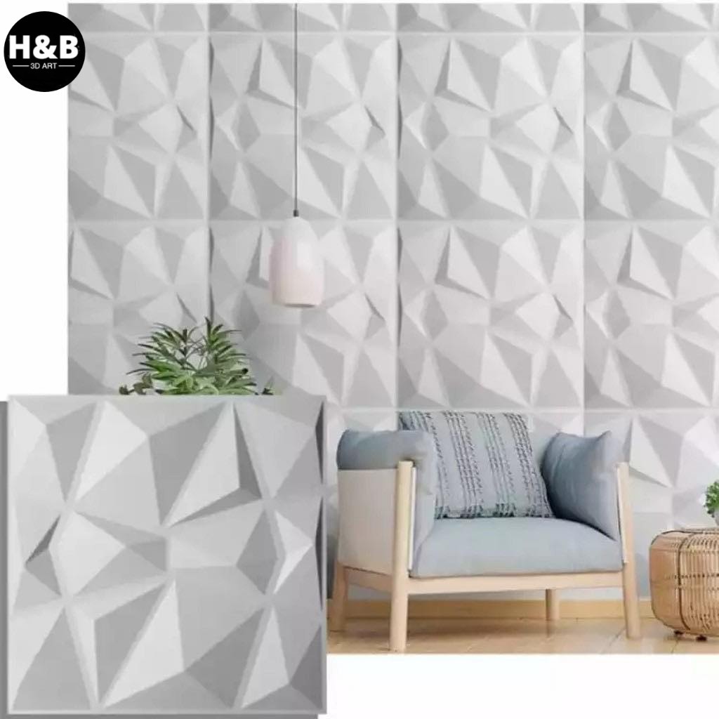 Jual Wall panel 3D PVC Wallpanel 50x50 cm | 30x30CM 3D Stiker Dinding ...