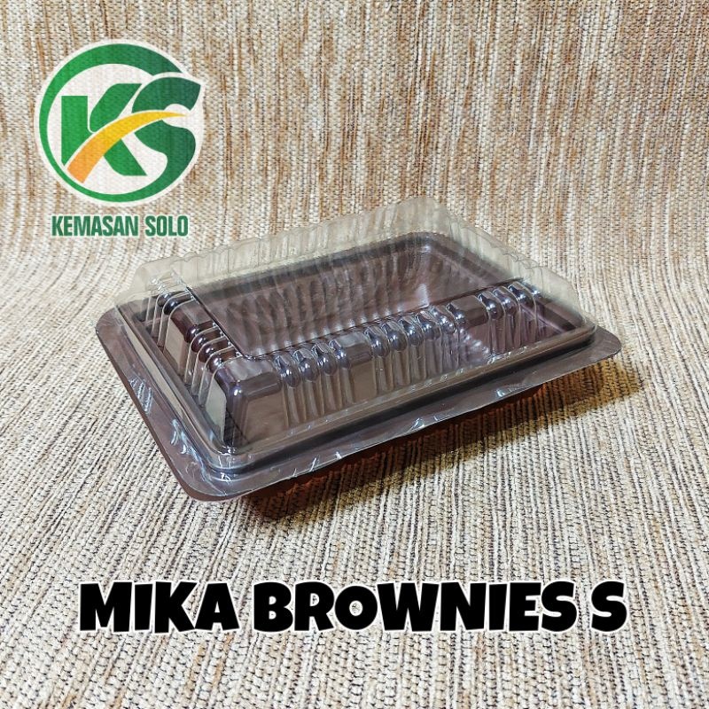 Jual Kotak Plastik Mika kue brownies SMALL/MEDIUM/LARGE isi 50 pcs ...