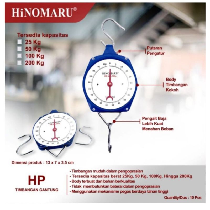 Jual Timbangan Gantung Besi Hinomaru 200kg | Shopee Indonesia
