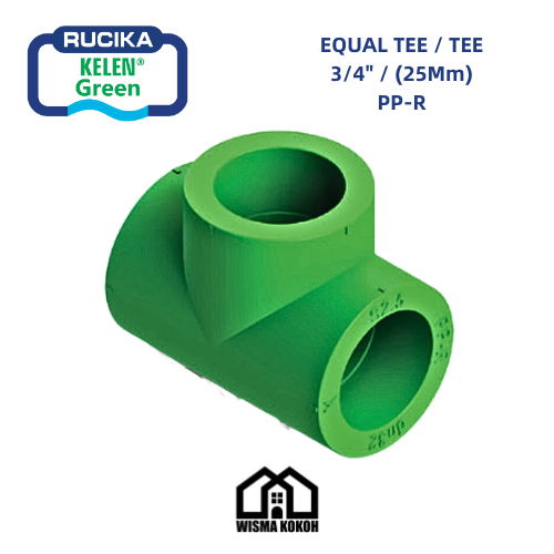 Jual RUCIKA (KELEN GREEN) EQUAL TEE / TEE PPR 3/4" (25Mm) | Shopee Indonesia