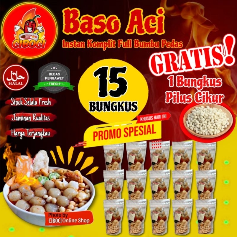 Jual 𝐂𝐈𝐁𝐎𝐂𝐈 PROMO 𝟏𝟓 𝐁𝐮𝐧𝐠𝐤𝐮𝐬 Paket 𝐁𝐚𝐬𝐨 𝐀𝐜𝐢 𝐈𝐧𝐬𝐭𝐚𝐧 Komplit Full Bumbu ...