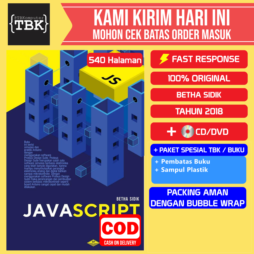 Jual BUKU PEMROGRAMAN JAVASCRIPT UNTUK APLIKASI WEB BETHA SIDIK ...