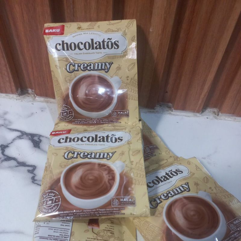 Jual Chocolatos Drink Creamy 3in1 | 1 Renceng | 10 sachet @ 27g ...