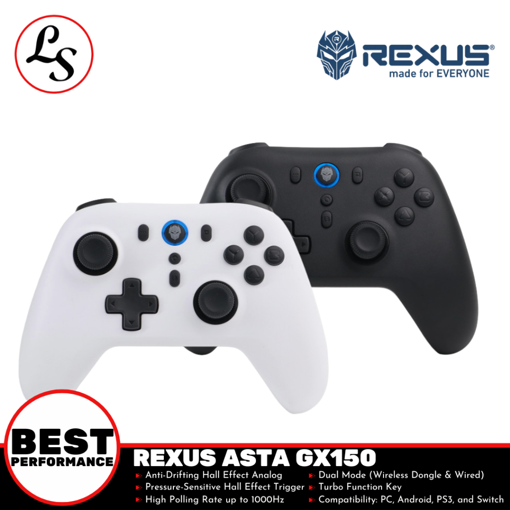 Jual REXUS GAMEPAD PRO ASTA GX150 Wireless | Shopee Indonesia